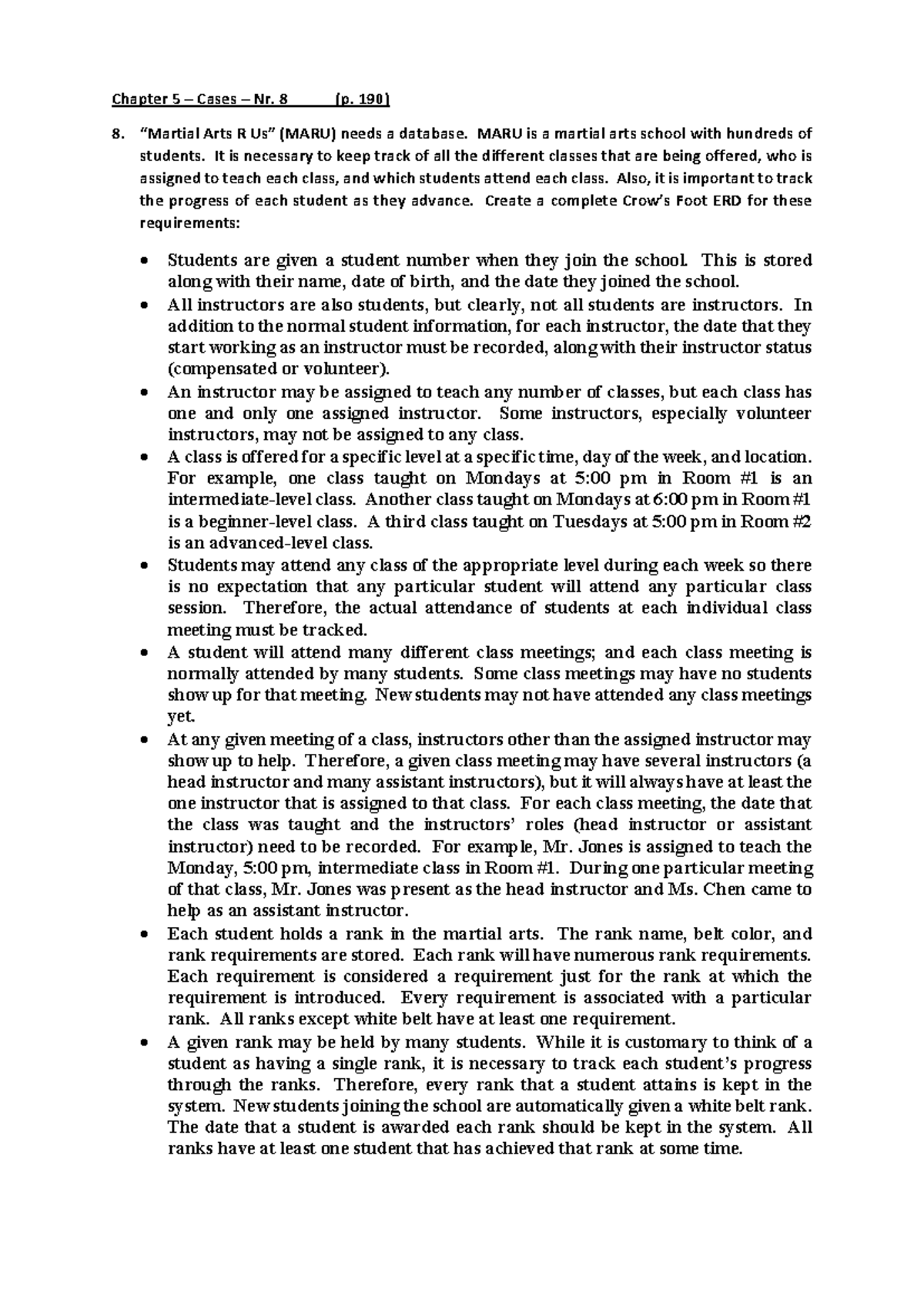 EERD Example Ch5-Case8 - Chapter 5 – Cases – Nr. 8 (p. 190) “Martial ...