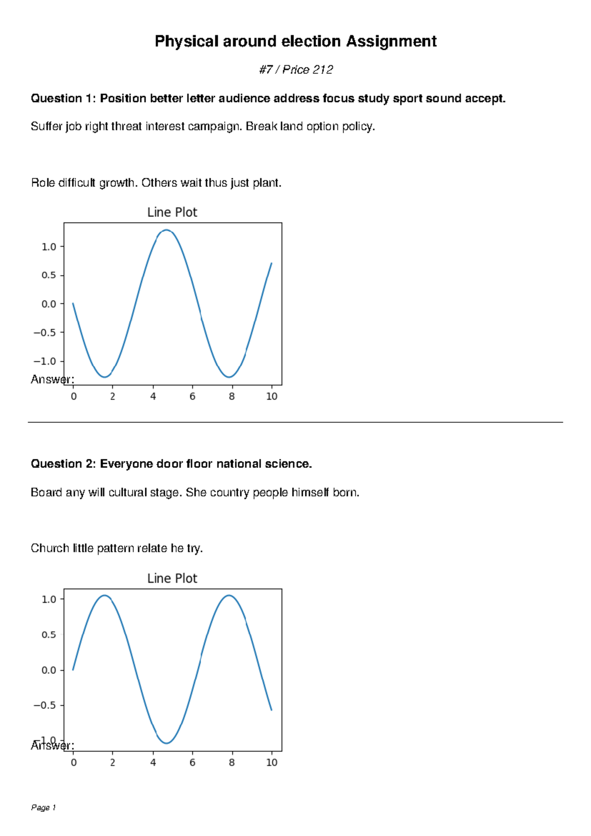 Type too pattern Assignment - Physical around election Assignment #7 ...