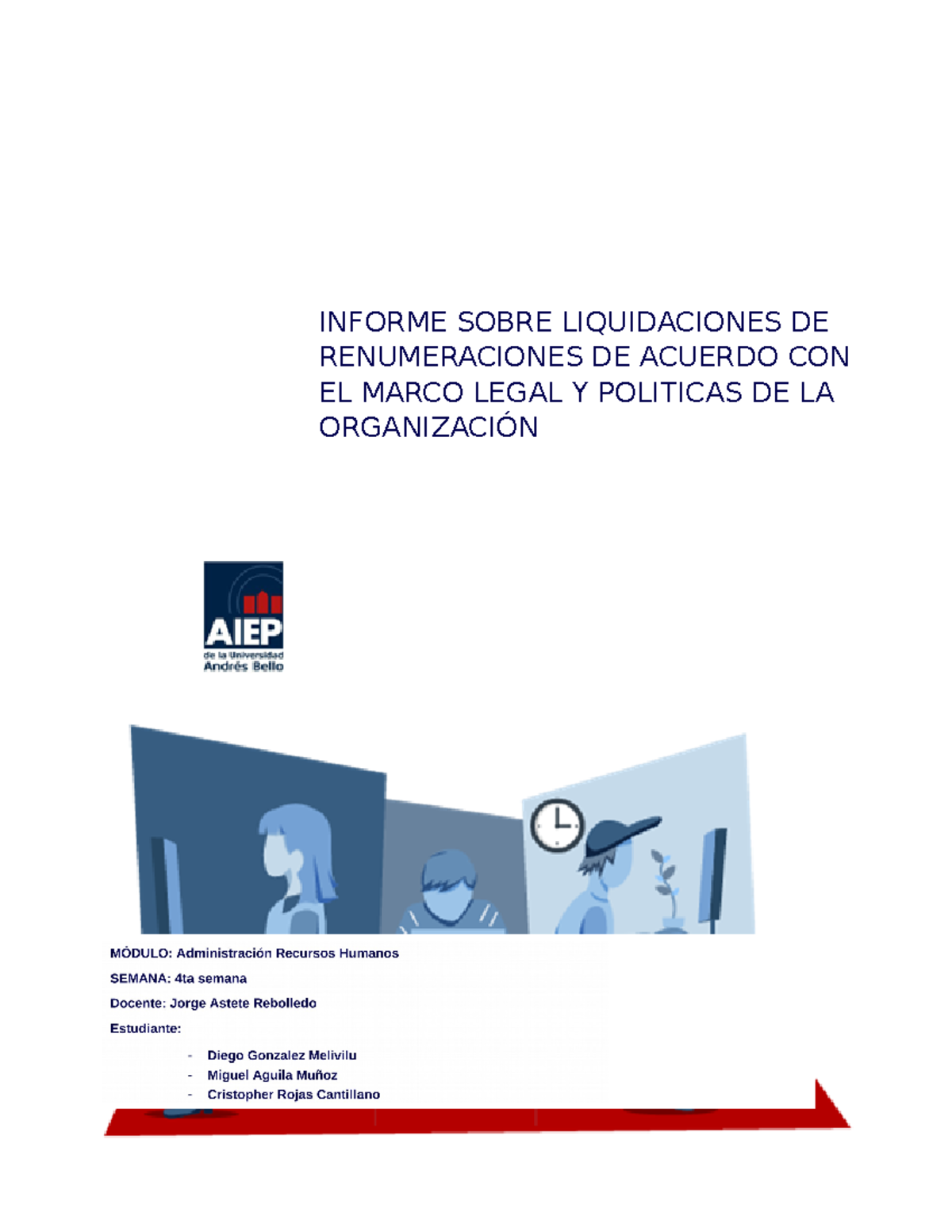 Orientaciones eva sum semana 4 unidad 1 2 - INFORME SOBRE LIQUIDACIONES ...