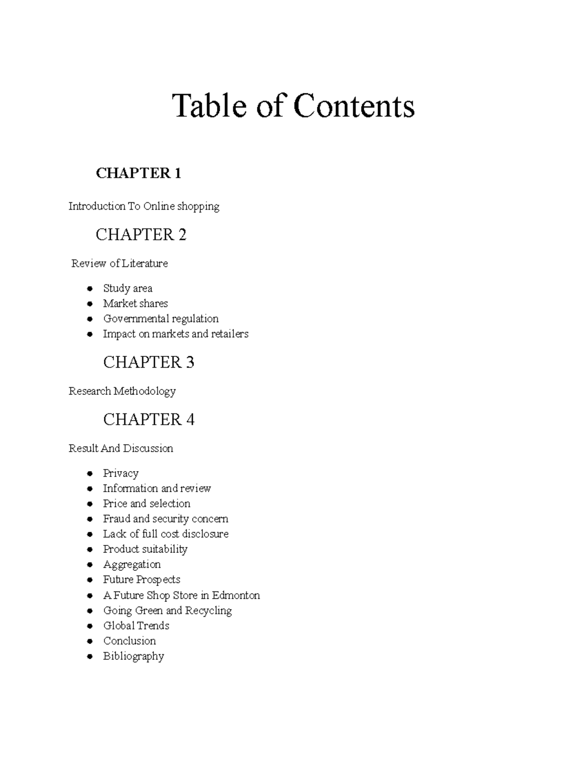 Flipkart ntcc bhumi - Ntcc report on marketing - Table of Contents CHAPTER 1 Introduction To ...
