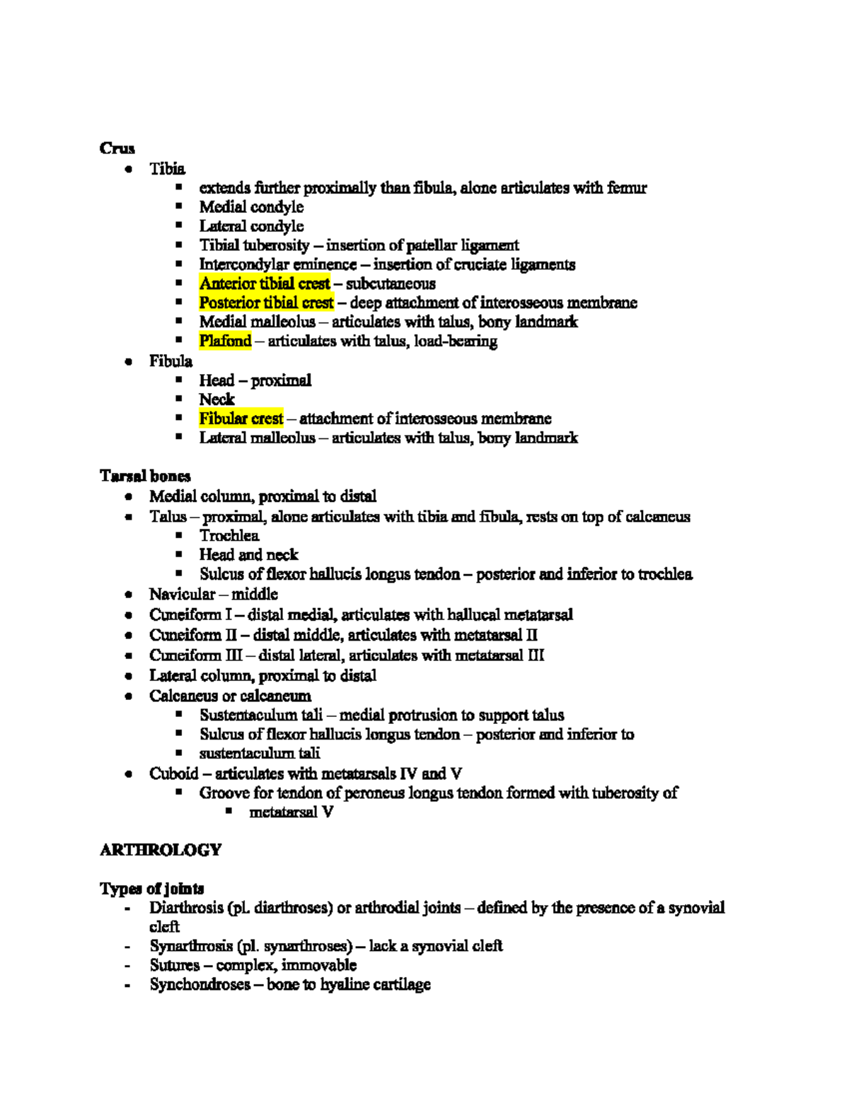 Human Anatomy Study Guide 2 Pg5 BIOL 253 Studocu