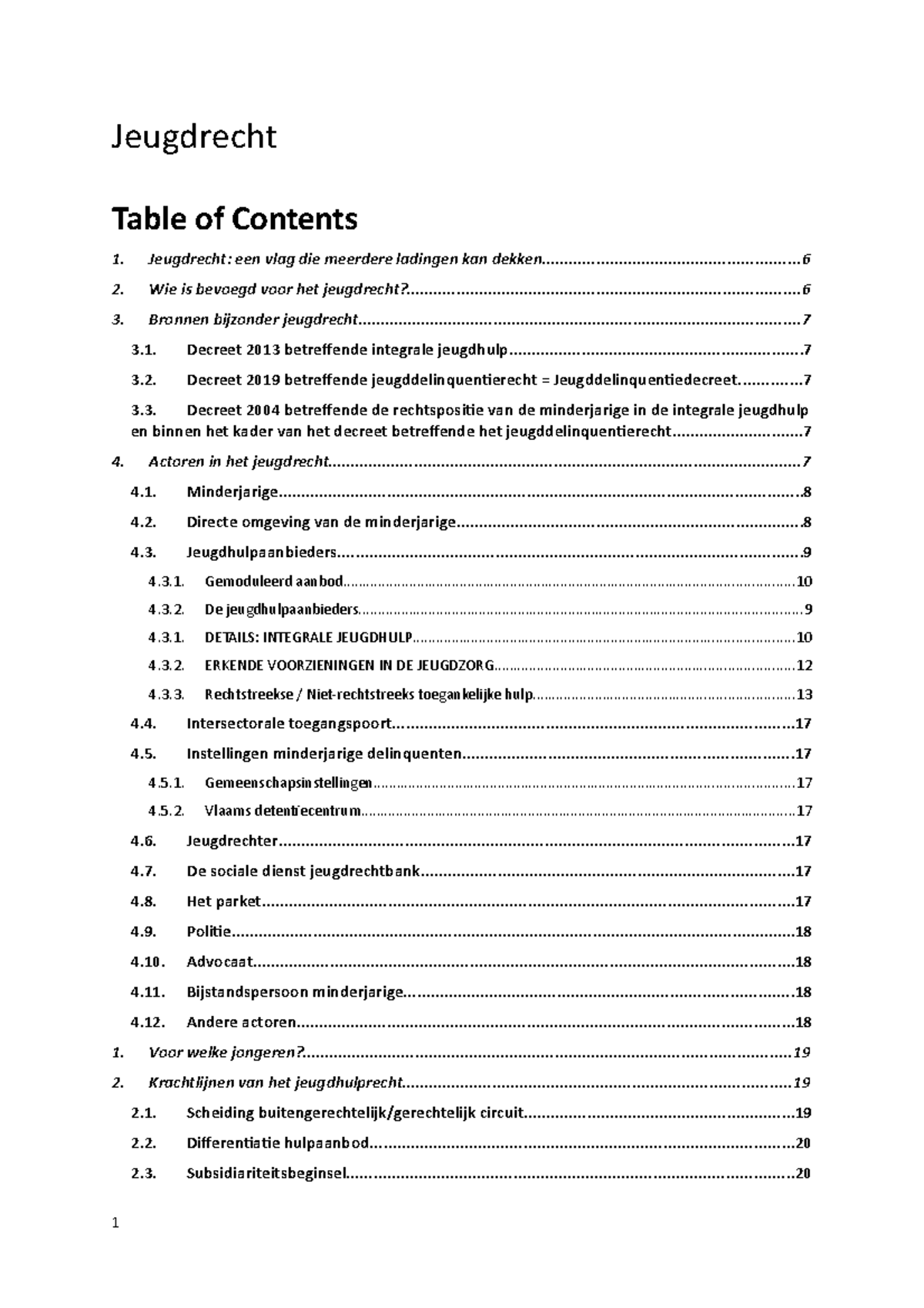 Jeugdrecht - Jeugdrecht 1. Jeugdrecht: een vlag die meerdere ladingen ...