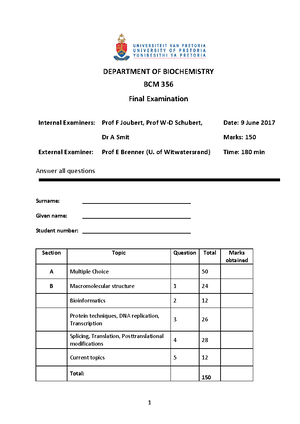 MOCK Report OF PRAC Report ONE - BCM 356 - Studocu