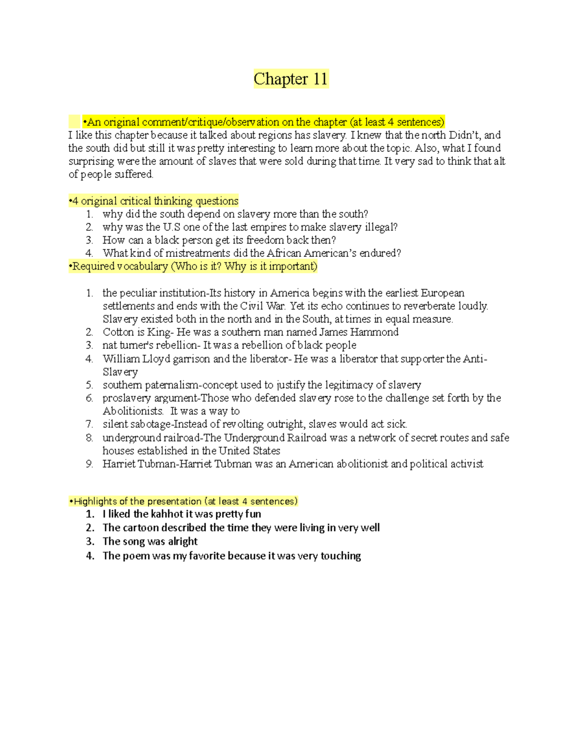 Chapter 11 - Historically accurate - Chapter 11 •An original comment ...