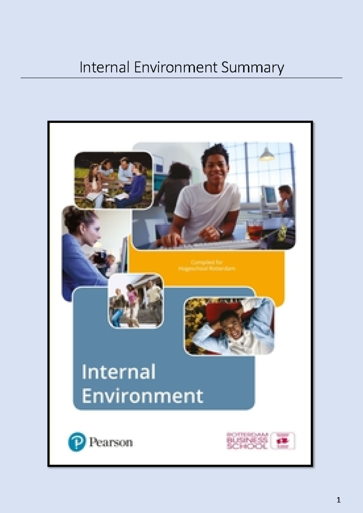 (Block 3) Internal Environment Summary PDF file - Internal Environment ...