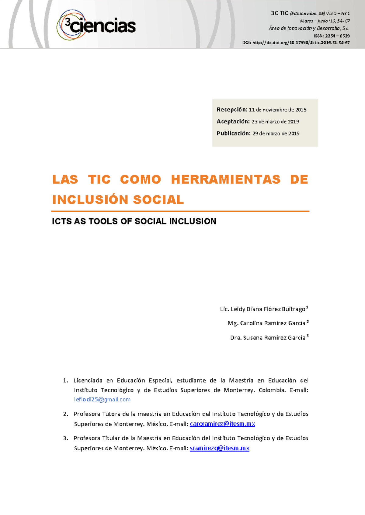 Dialnet-Las Tic Como Herramientas De Inclusion Social-5400935 - Marzo ...