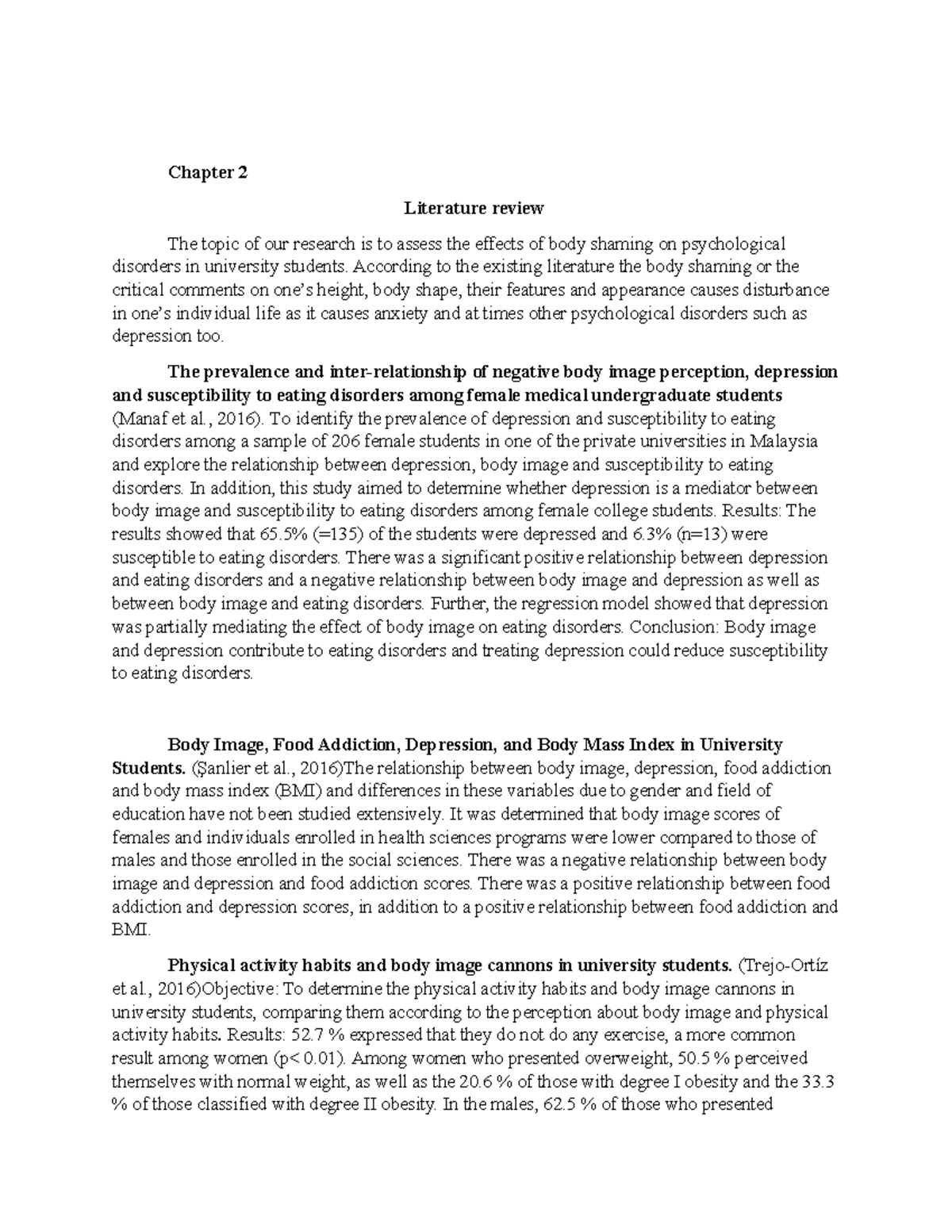 CHAP 2 Thesis - ASSIGNMENT GO - Chapter 2 Literature review The topic ...