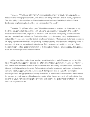 Reflection Paper - Impact of pandemic on environment - Reflection Paper ...