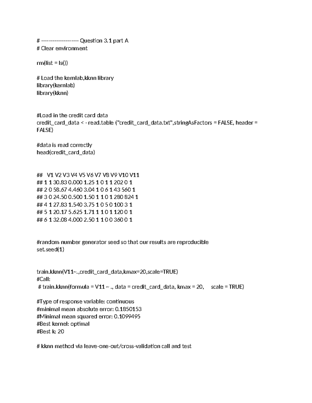 ISYE 6501 HW2 - homework 2 - Question 3 part A Clear environment rm(list = ls()) Load the - Studocu