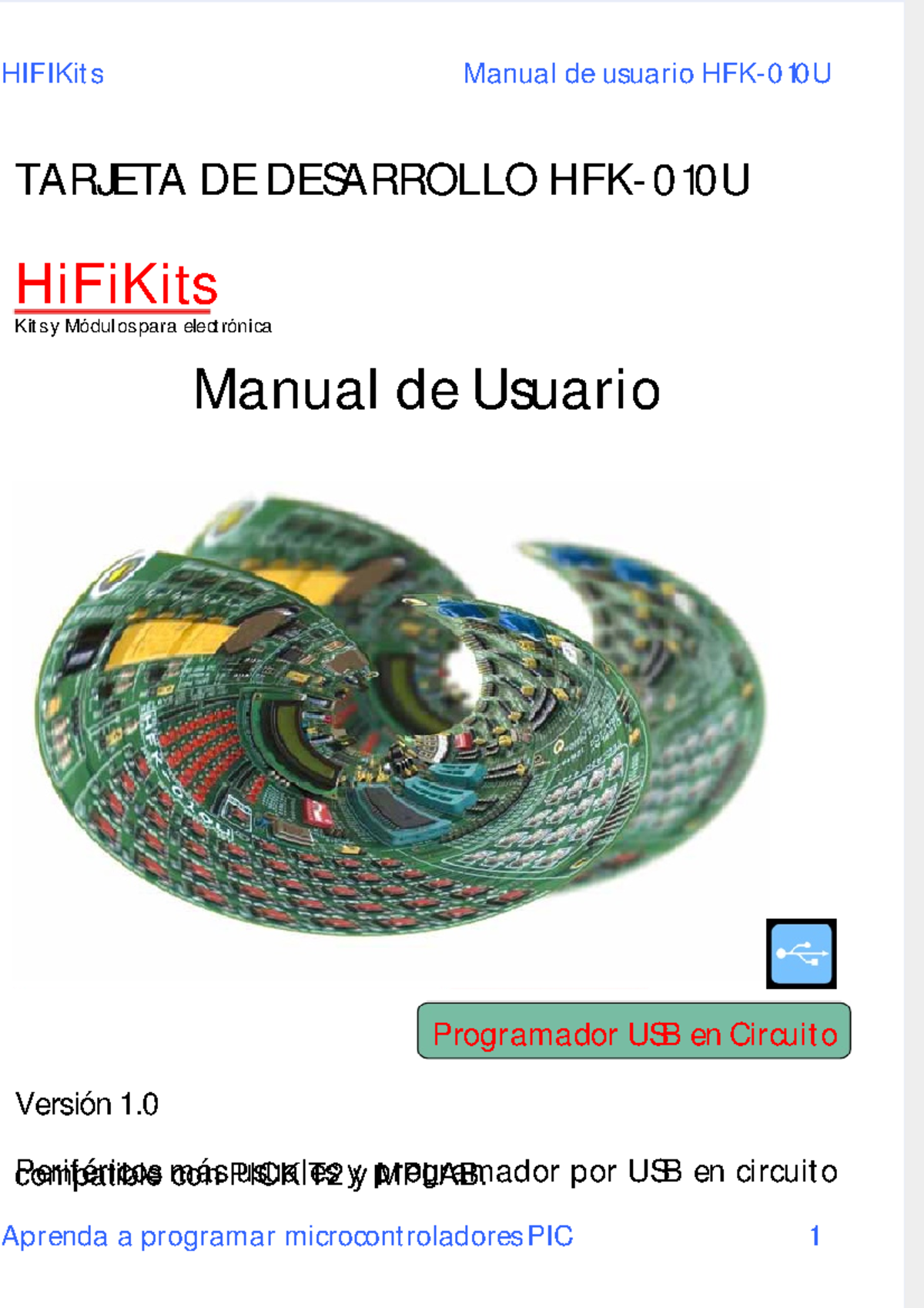 EEIT EEIT-510 Material 001 - HIFIKit s Manual de usuario HFK-010U ...