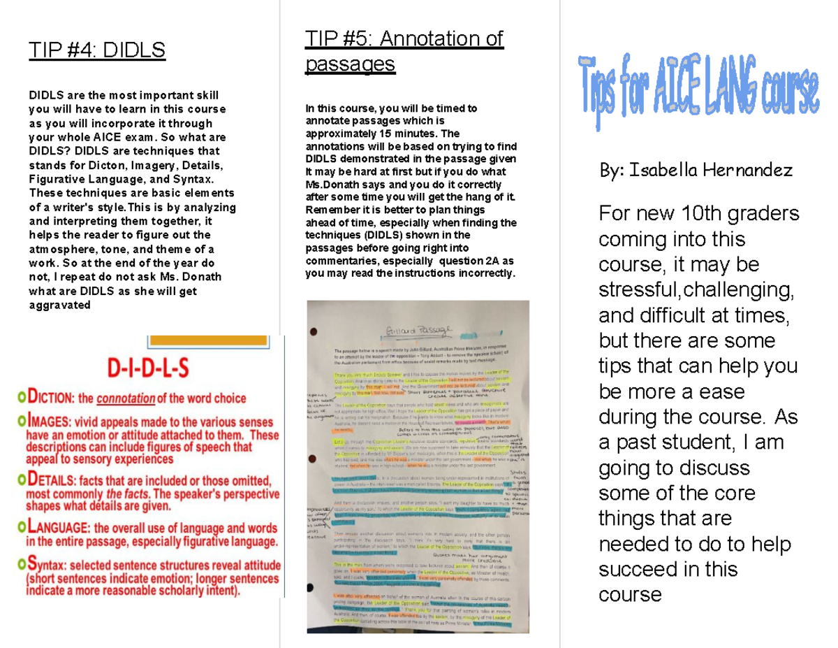 End of year project brochure - By: Isabella Hernandez For new 10th ...