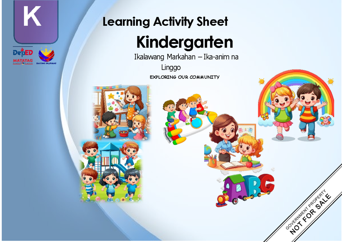 LAS Q2-W 16 - Learning activity sheet - K Learning Activity Sheet ...