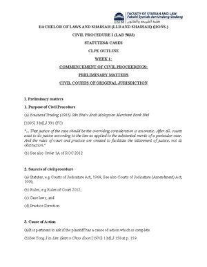 2-Statement of Claim - Example of SOC - IN THE FEDERAL COURT OF KUALA ...