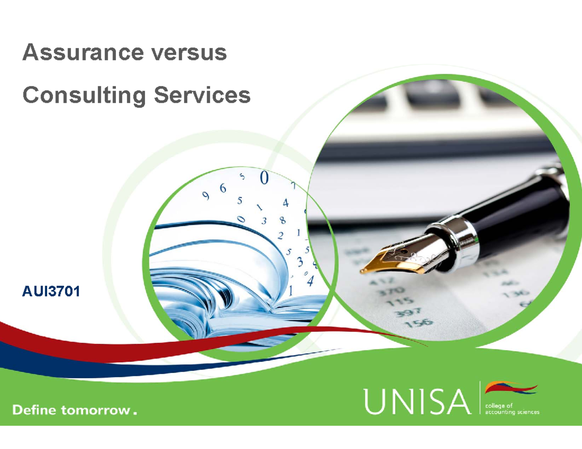 Assurance VS Consulting Services - Compatibility Mode-1 - AUI Assurance ...