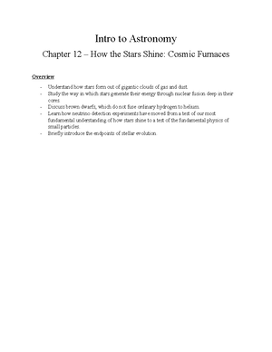Astro ch. 4 notes - A summary of important points in Chapter 4 ...