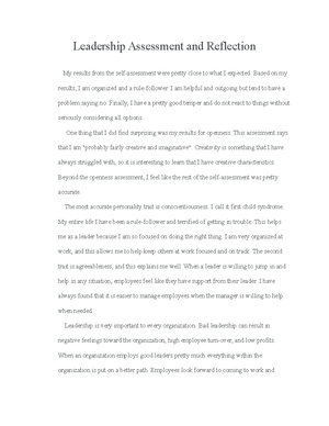 Project 2: Leadership Style - Project 2 Tiffany Ruddock Southern New ...