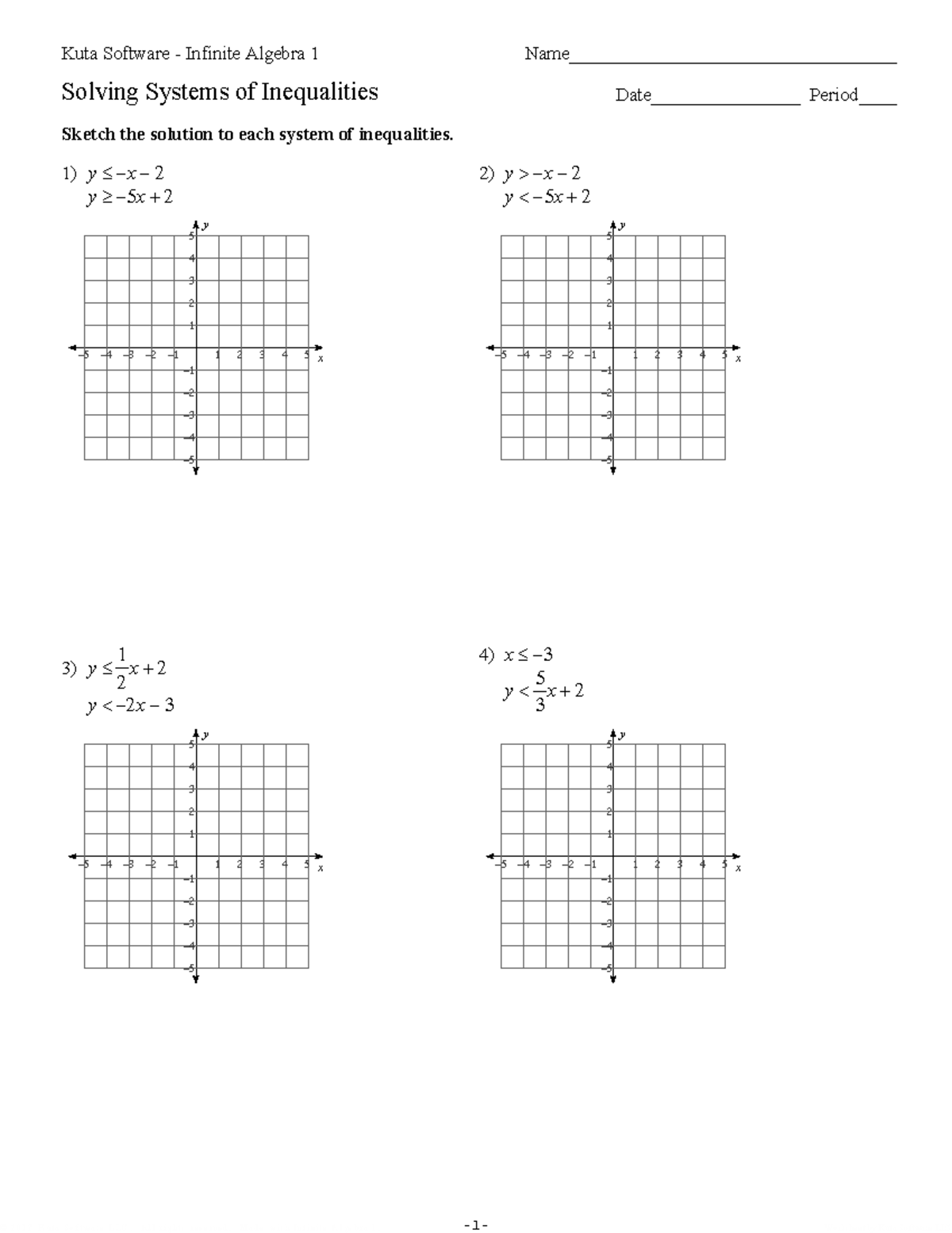 Systems of Inequalities - ©T I 2z0z1G2Z kKS uXt xap gS doyf bt T wAar ...