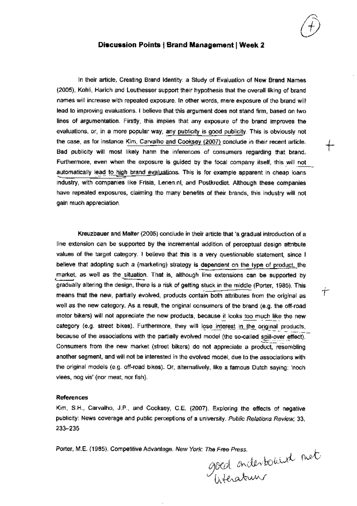 Goede Voorbeelden 4 - Discussion Points IBrand Management IWeek 2 In ...