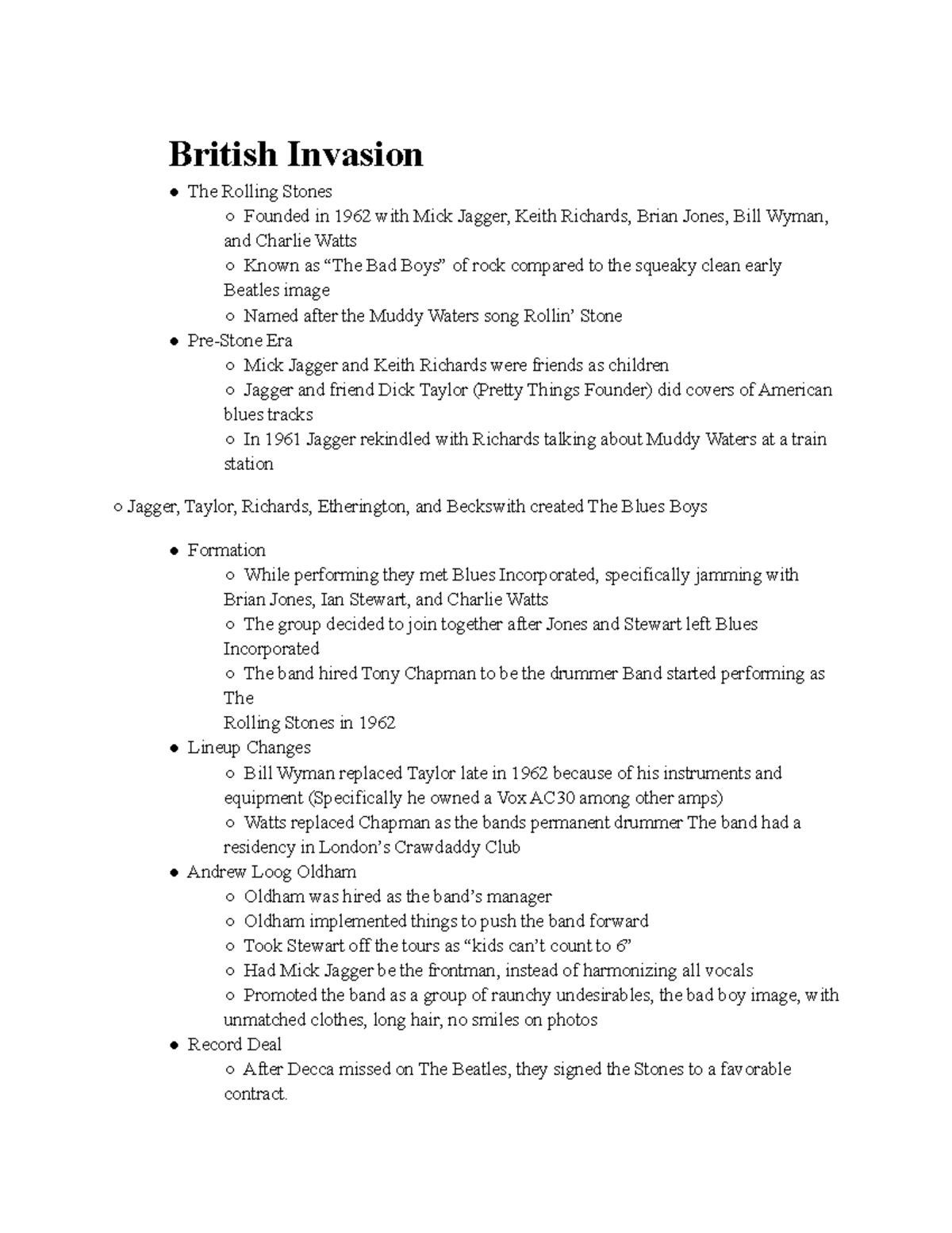 British Invasion - The Rolling Stones - British Invasion The Rolling ...