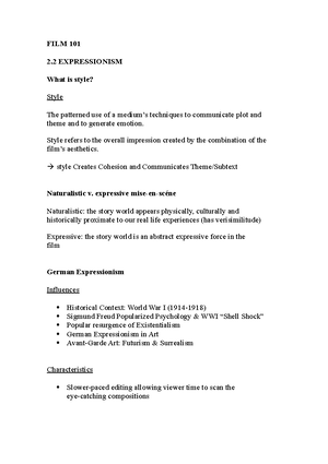 7.1 Intro to Film Sound - FILM 101 7 Intro to Film Sound The soundtrack ...