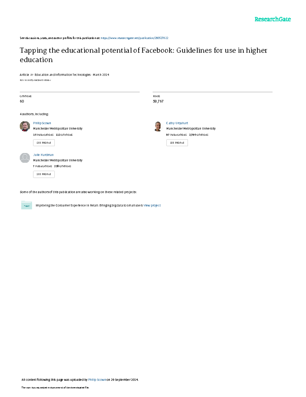 Tapping the educational potential of Facebook: Guidelines for use in ...