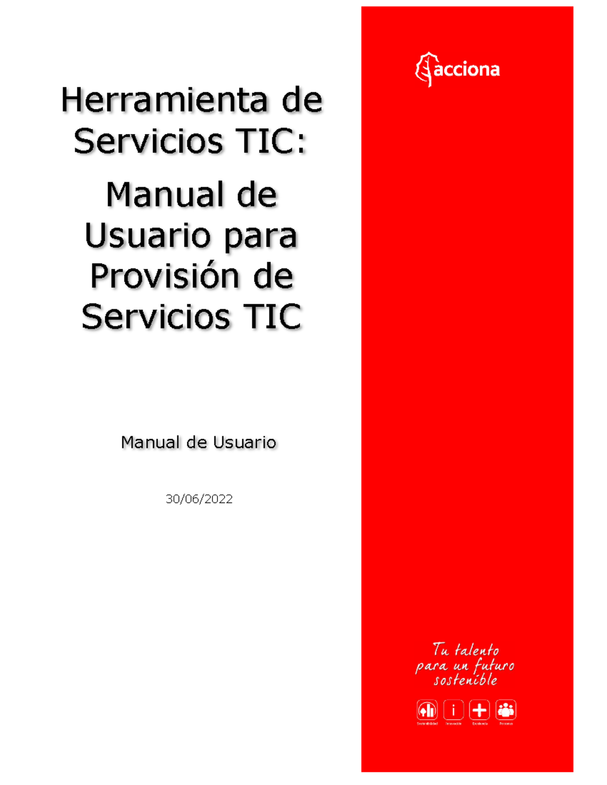 Manual de Usuario para Provisión de Servicios TIC - Herramienta de ...