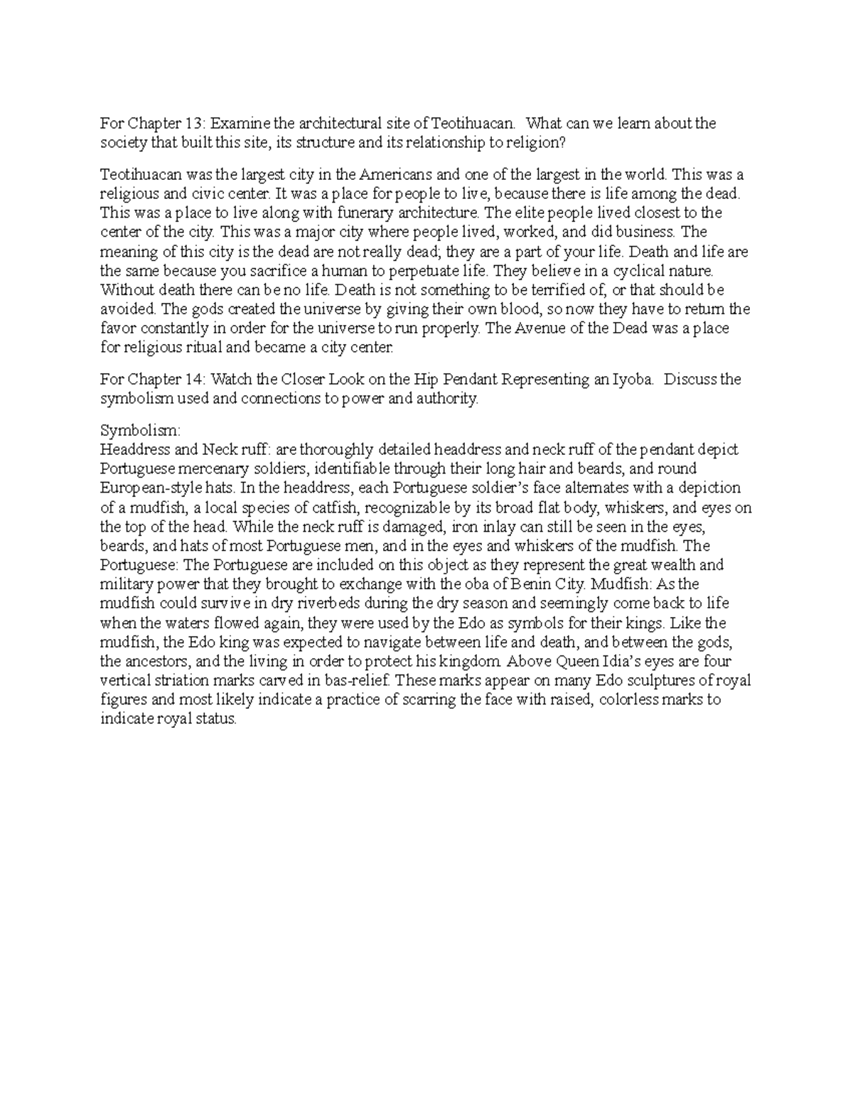 Week 7 - homework - For Chapter 13: Examine the architectural site of ...