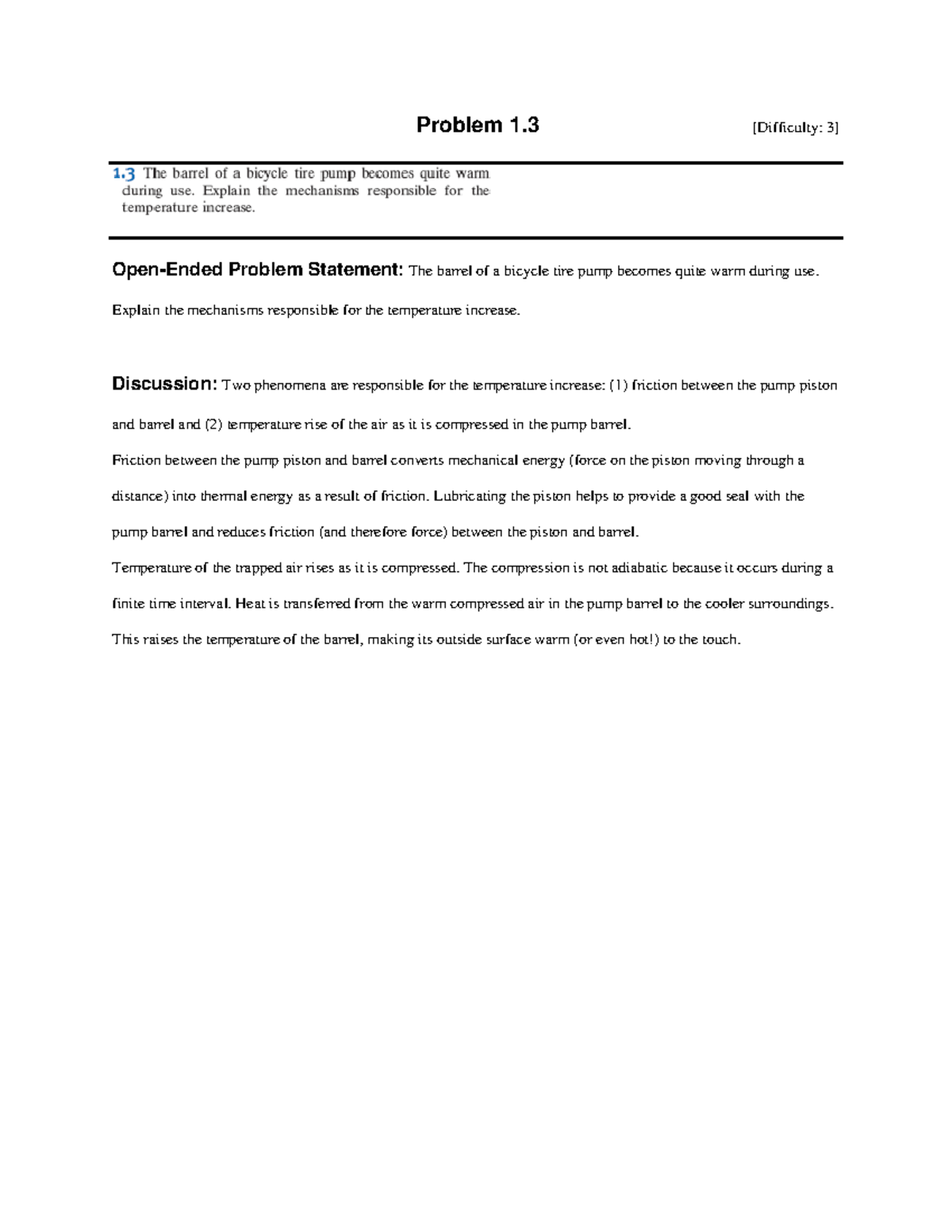 Problem 1 - Good - Problem 1 [Difficulty: 3] Open-Ended Problem ...