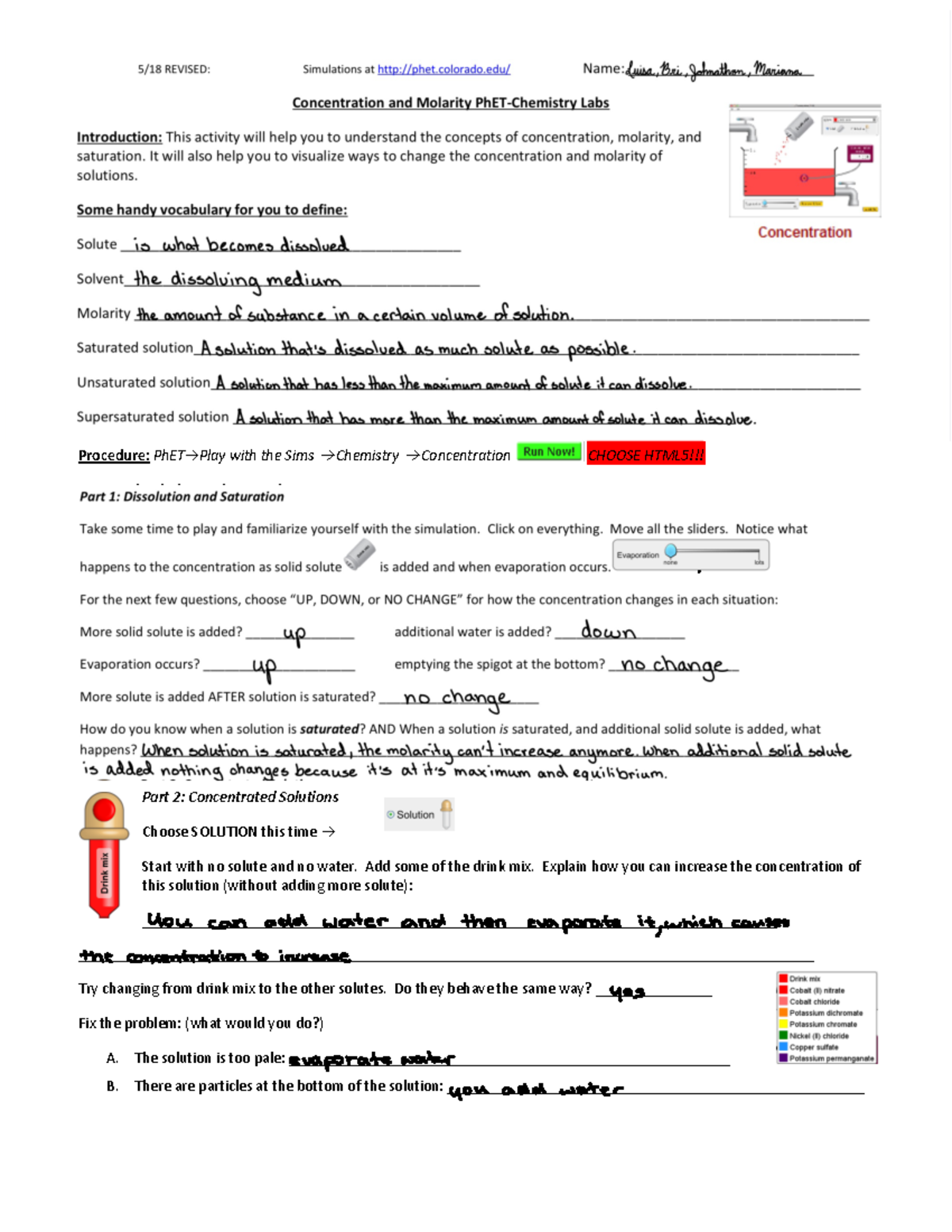 Concentration+%26+Molarity+Phet - 5/18 REVISED: Simulations at phet ...