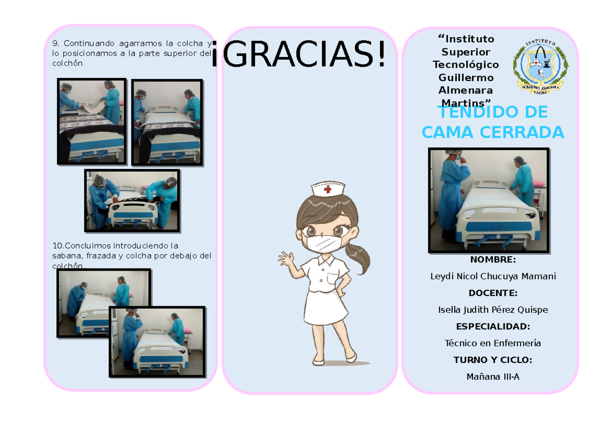 CAMA CERRADA - TENDIDO DE CAMA - ¡GRACIAS! TENDIDO DE CAMA CERRADA ...