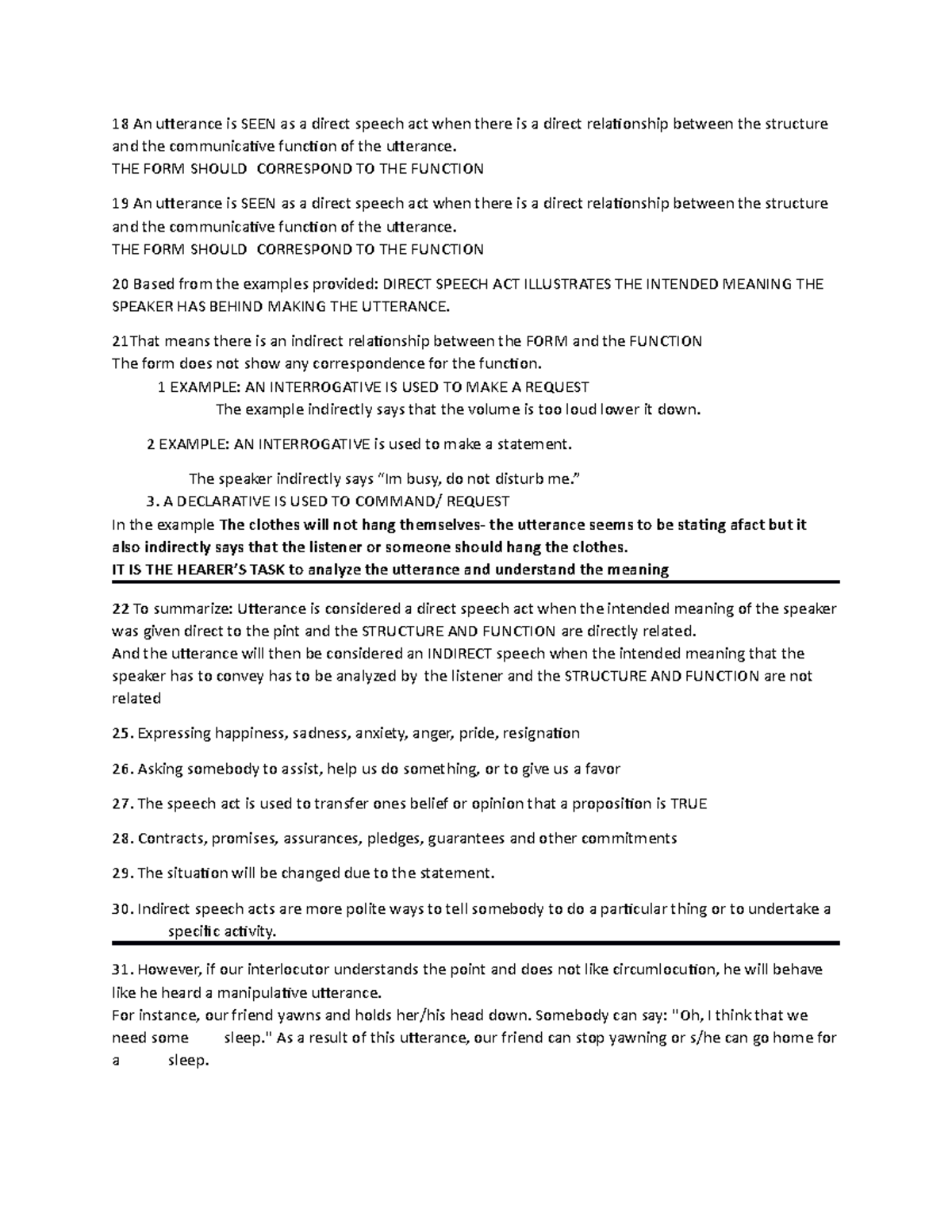 Speech acts bilingualism - 18 An utterance is SEEN as a direct speech ...