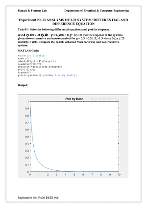 Lab 2 - lab 2 solved dsp - Digitel signal processingDepartment of ...