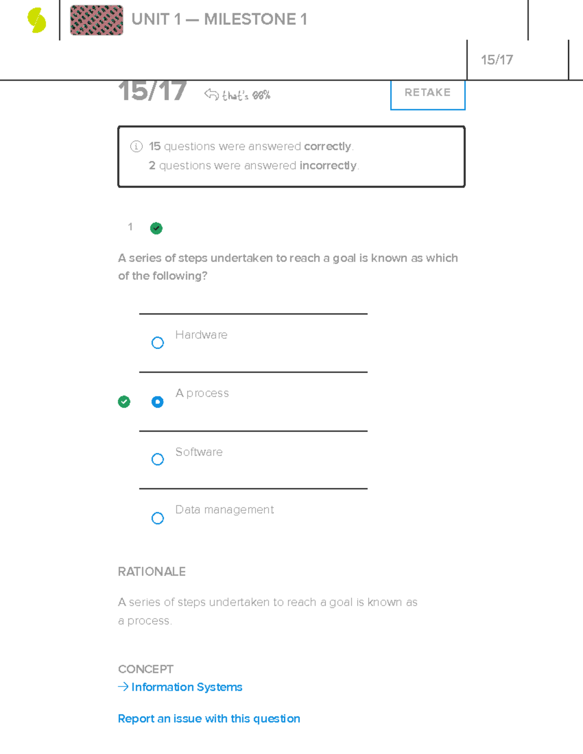 Introduction to information technology milestone 1 - 1 CONCEPT → ...