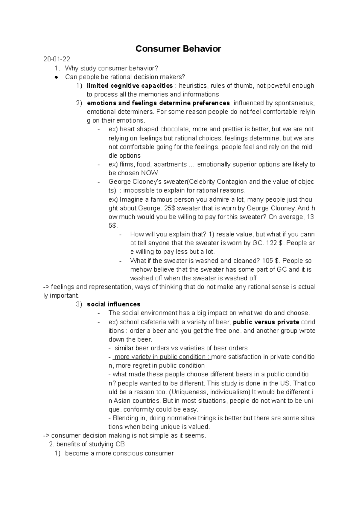 Consumer Behavior Notes - UPF - Studocu