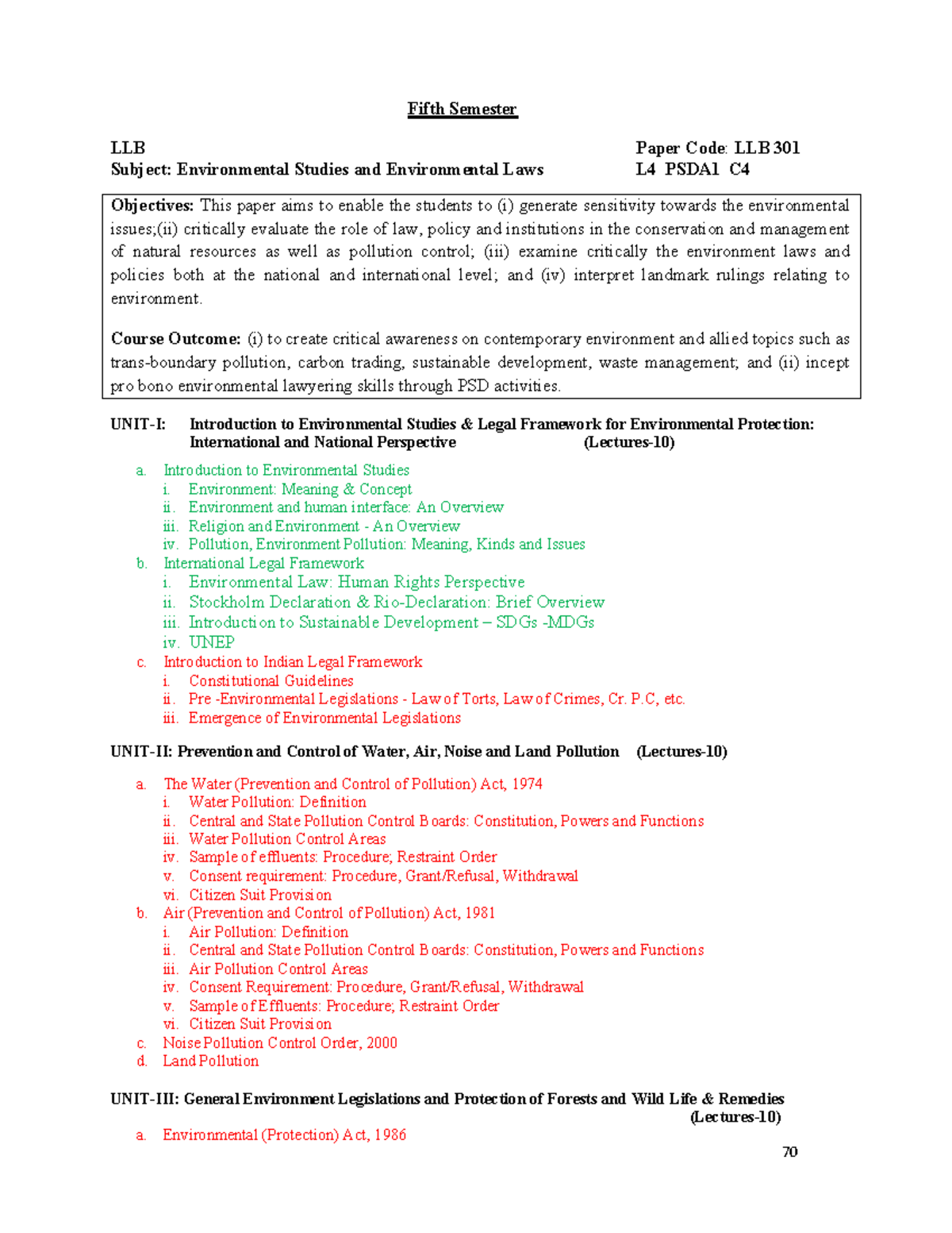Sem-5 - Hsbzbbd - Fifth Semester LLB Paper Code: LLB 301 Subject ...