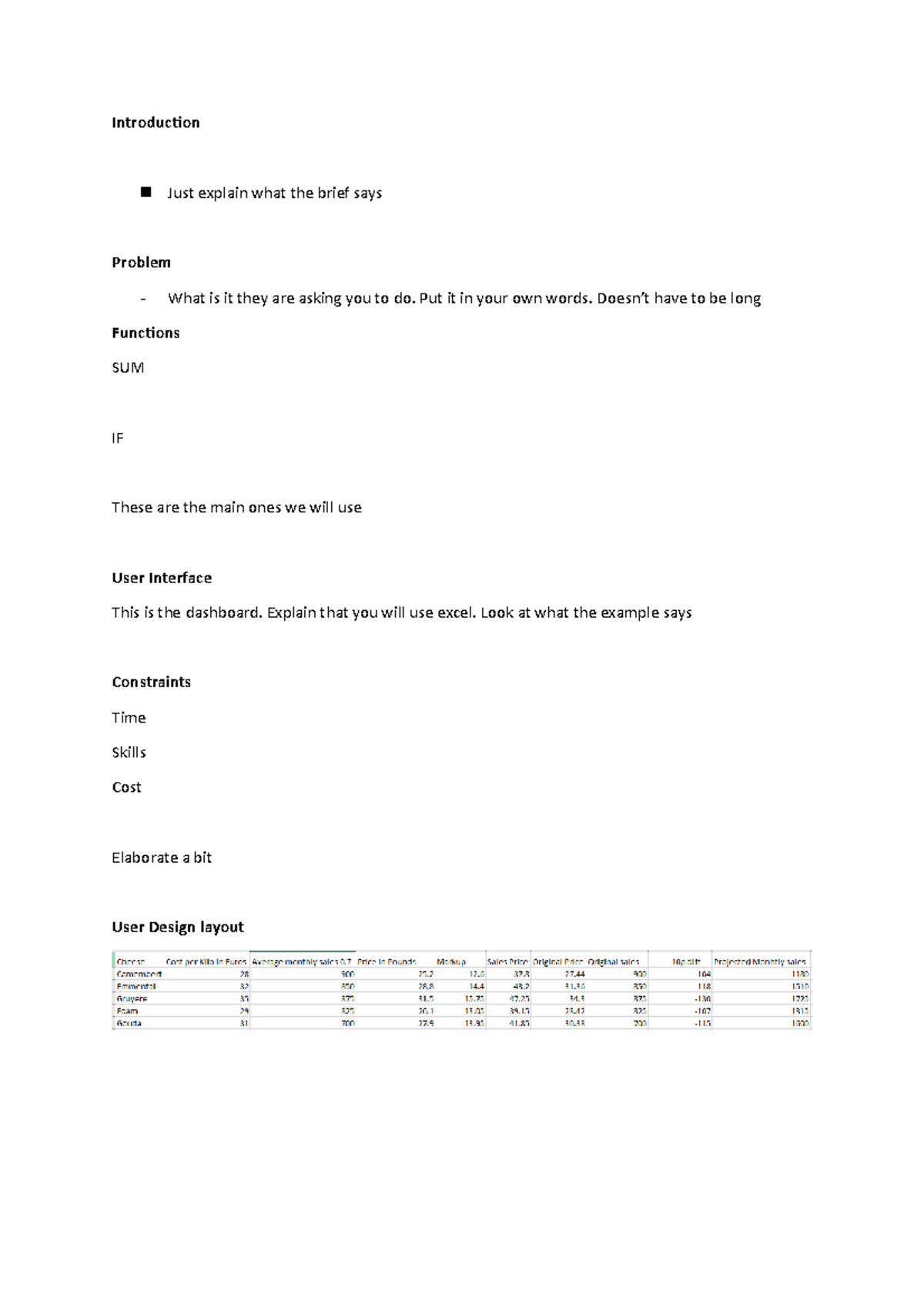 Data Modeling Data Modeeling Unit 5 Introduction Just Explain What The Brief Says Problem