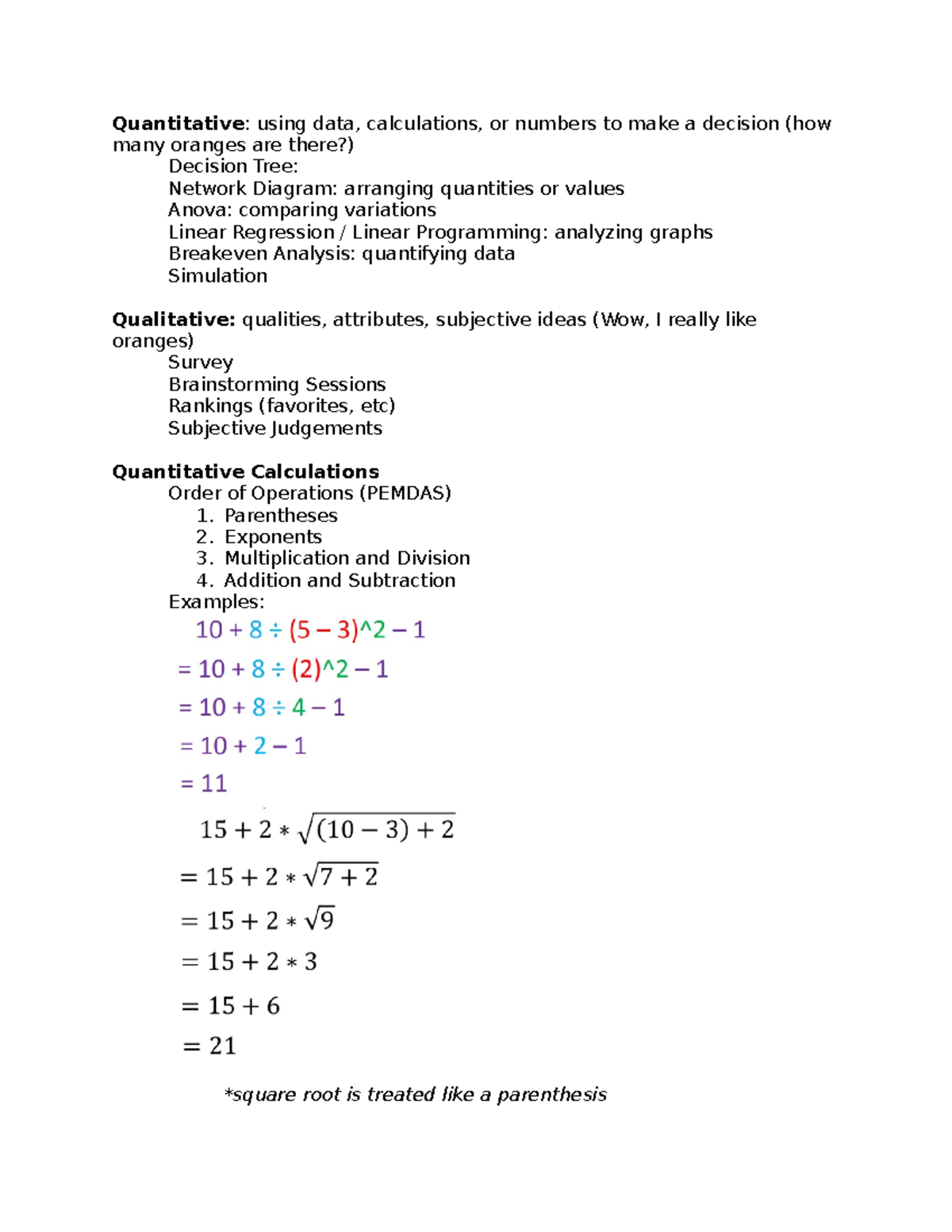 Quantitative Analysis for Business C723 WGU - Quantitative: using data ...