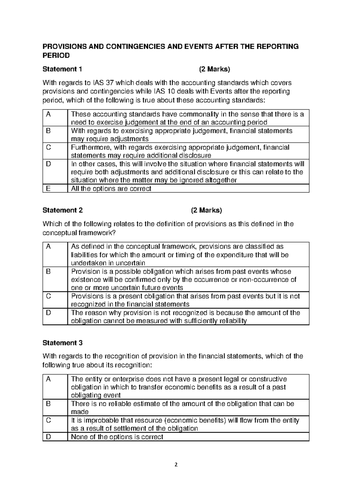 Liabilites - Qs - Liabilities section current and non- current ...