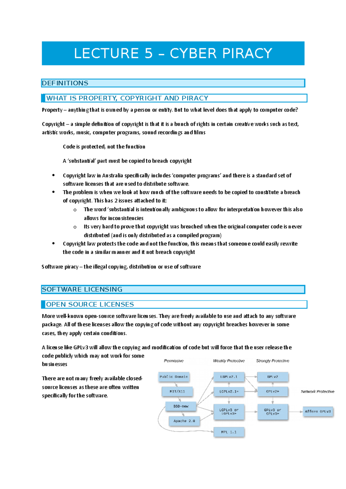 Lecture 5 - Cyber Piracy - LECTURE 5 – CYBER PIRACY DEFINITIONS WHAT IS ...