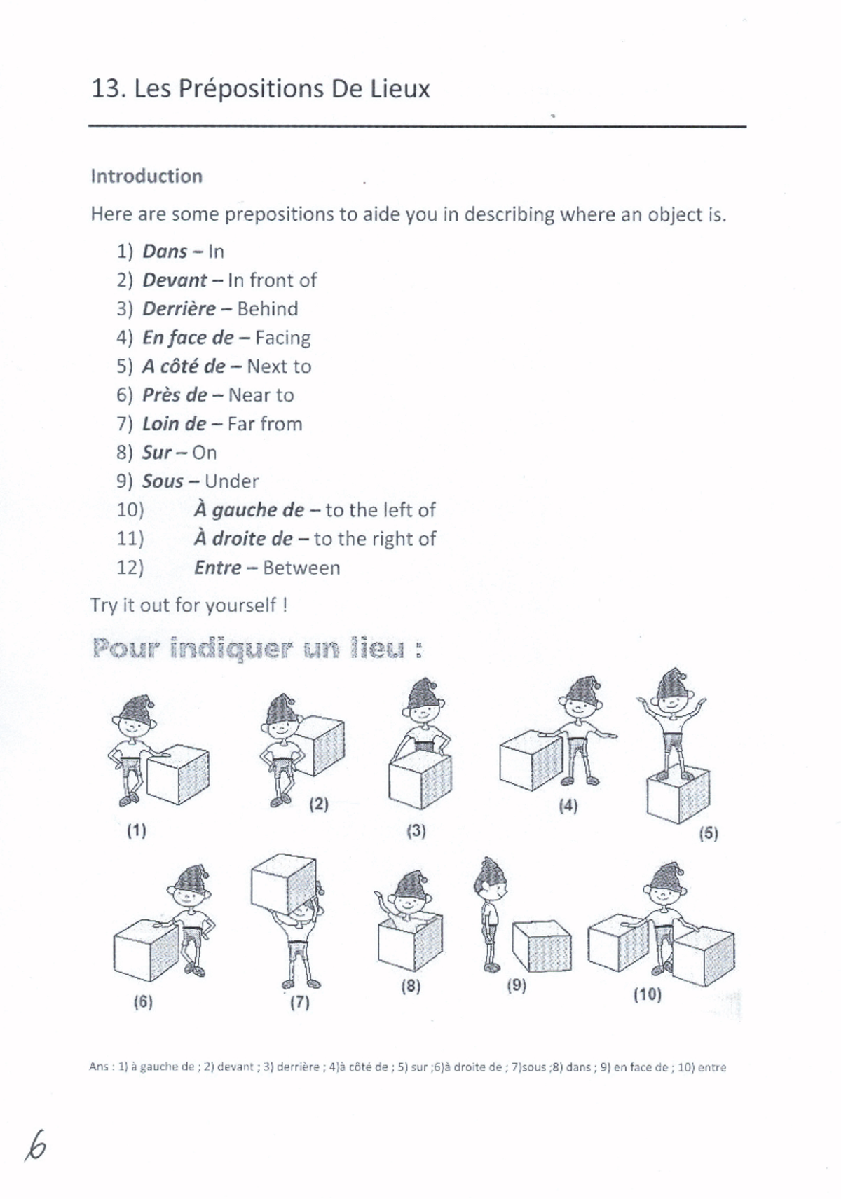 4 Prepositions de lieu - Course Notes - COR2406 - Studocu