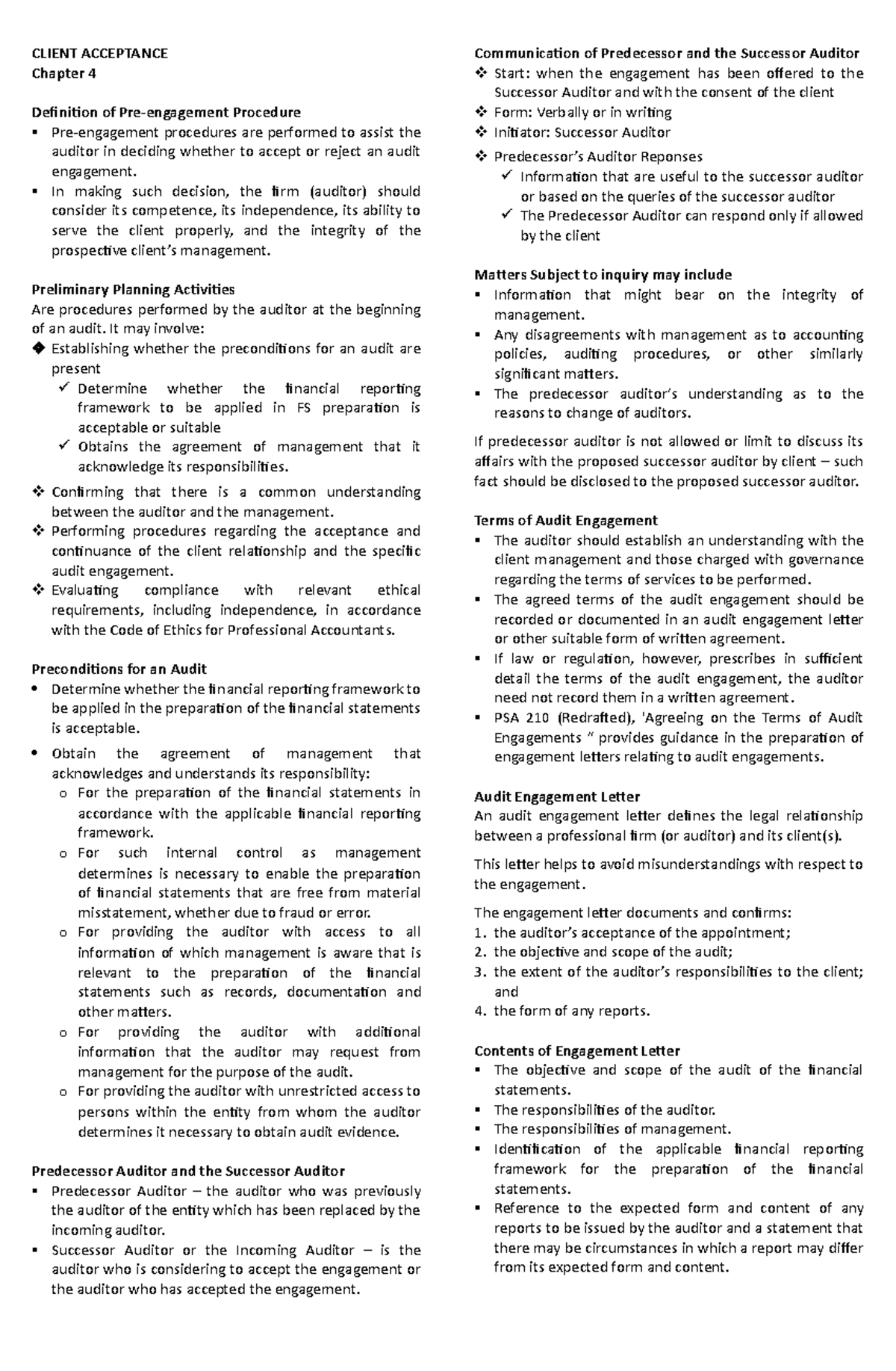 Chapter-4- Client- Acceptance - CLIENT ACCEPTANCE Chapter 4 Definition ...