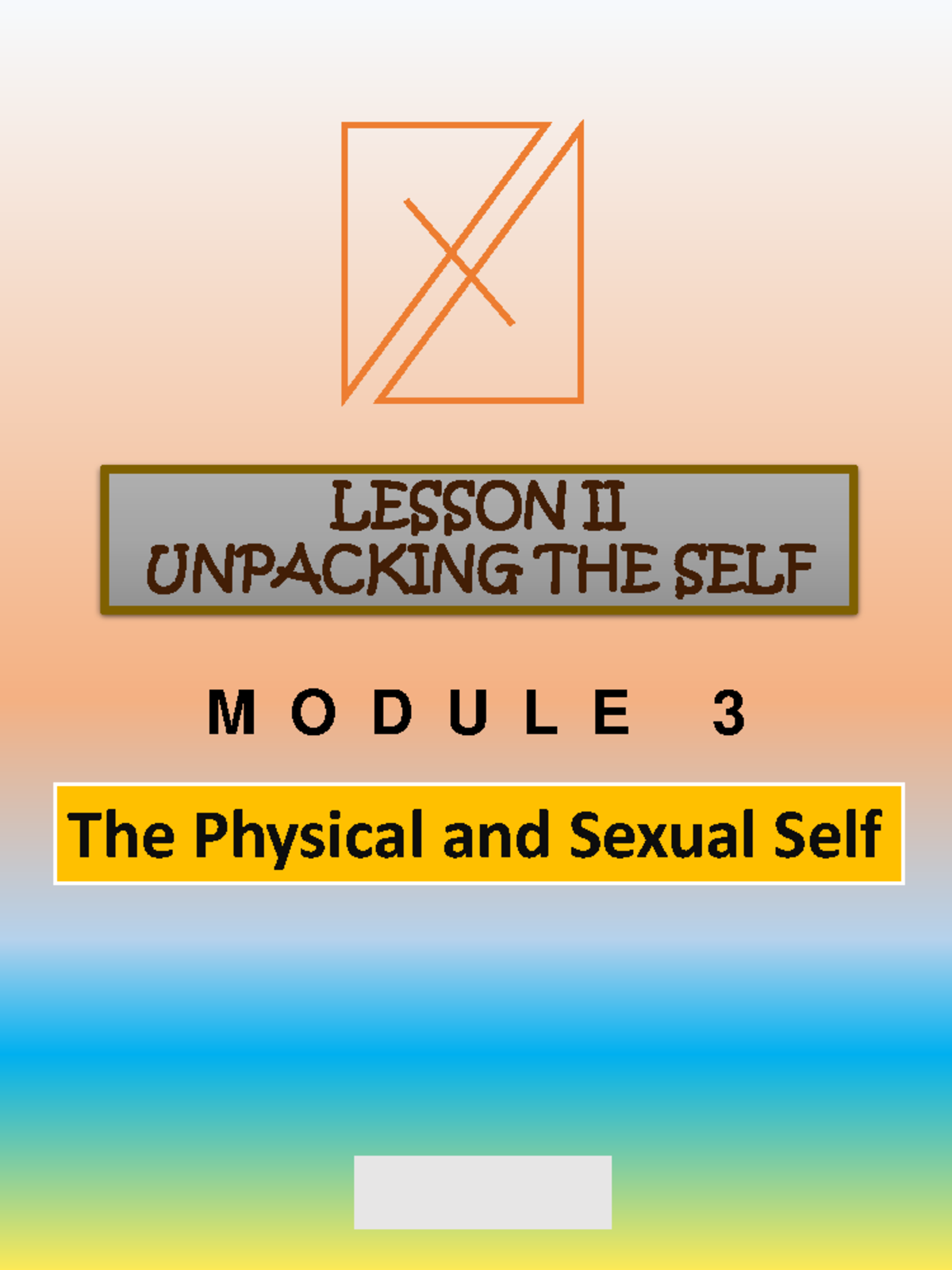 PDF Module 3 Ch2 The Physical Sexual Self - M O D U L E 3 LESSON II UNPACKING THE SELF The ...