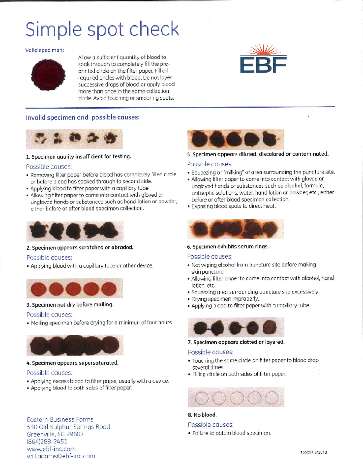 Simple-Spot-Check - Simple spot check Valid specimen: Allow a ...