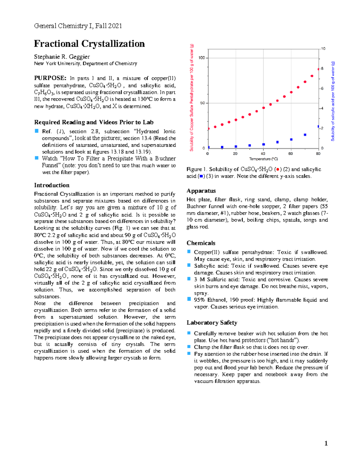 crystallization and the - Fractional Crystallization Stephanie R ...