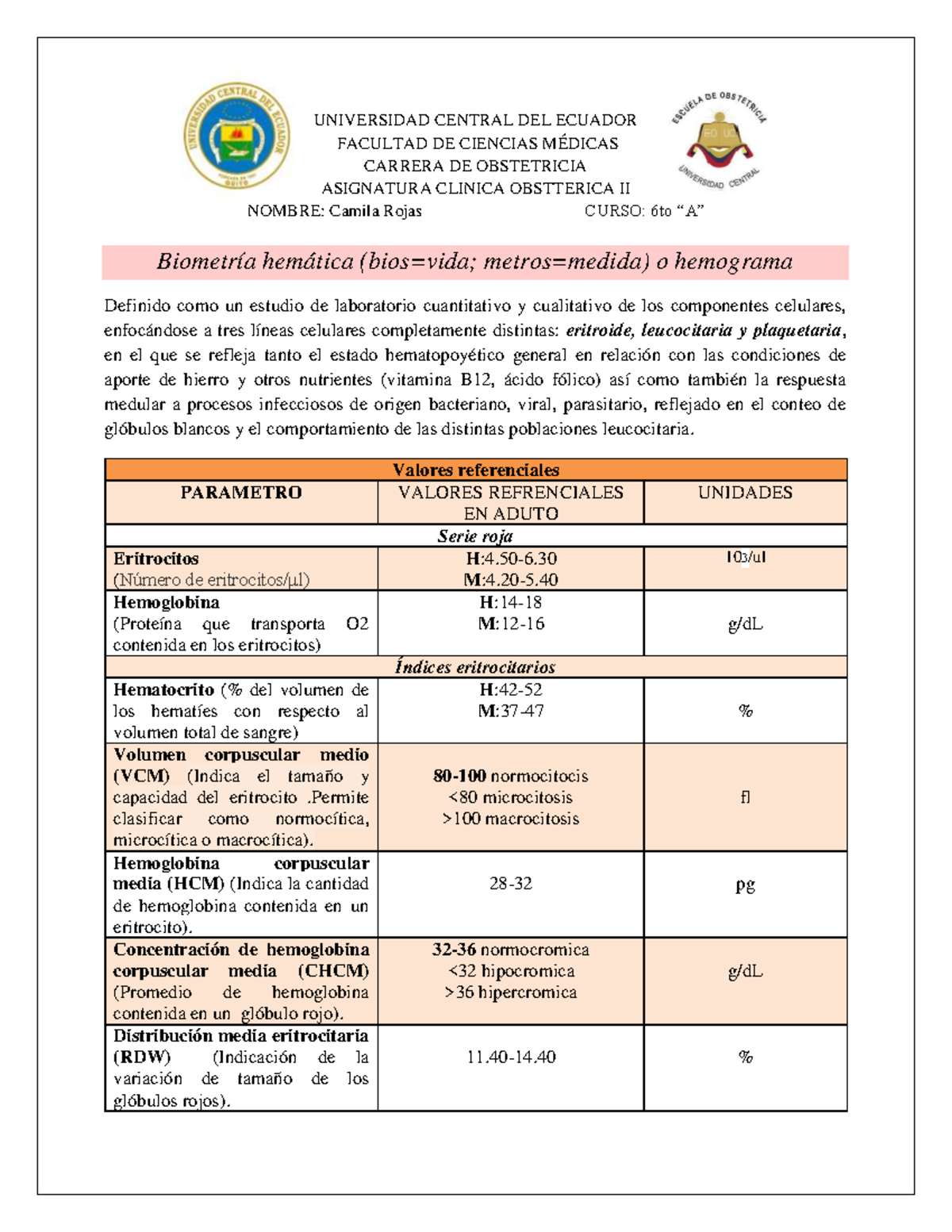 EMO - Examen elemental de orina - UNIVERSIDAD CENTRAL DEL ECUADOR ...
