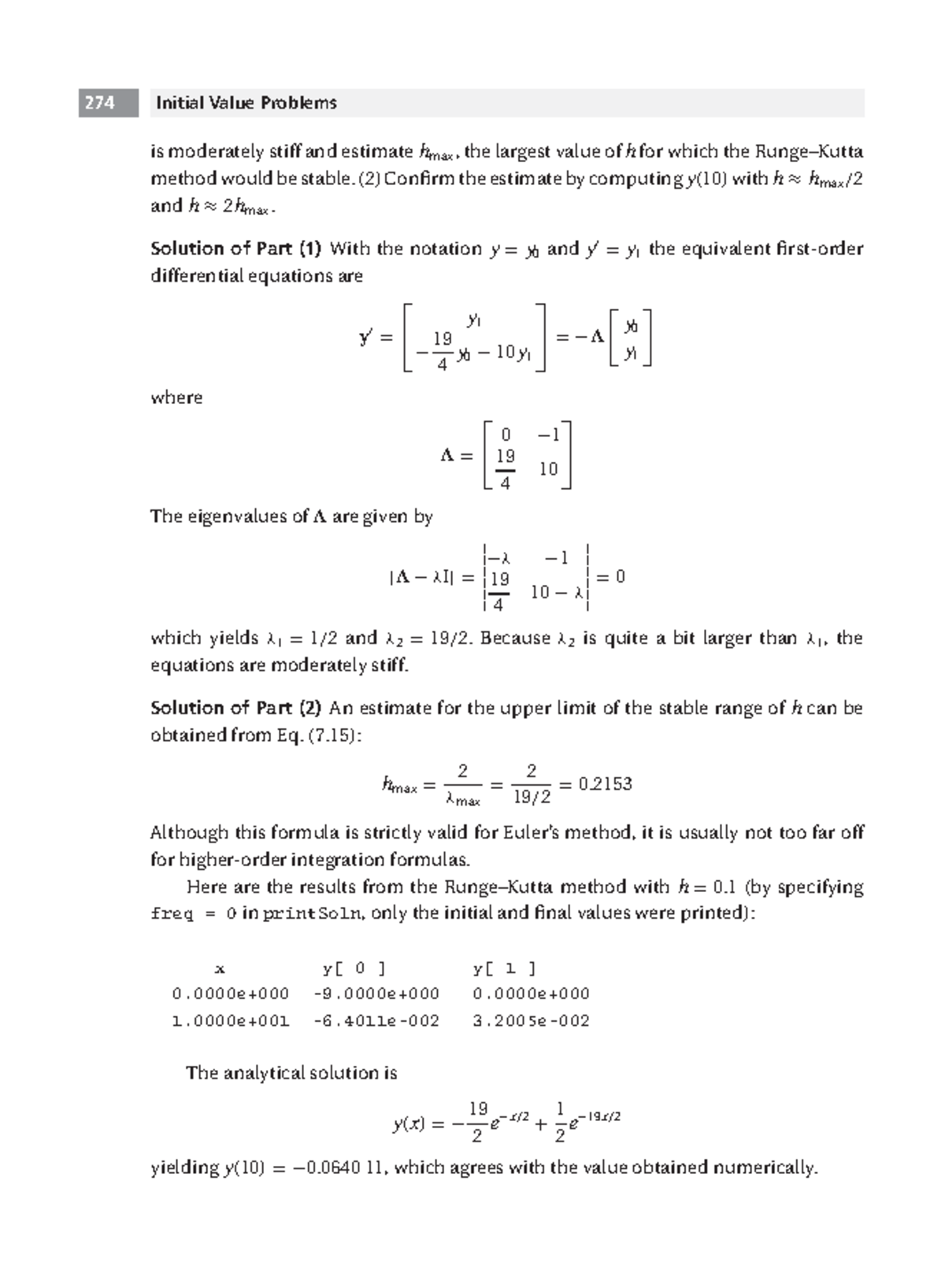 Numerical Method with Python-95 - 274 Initial Value Problems is moderately stiff and estimate ...