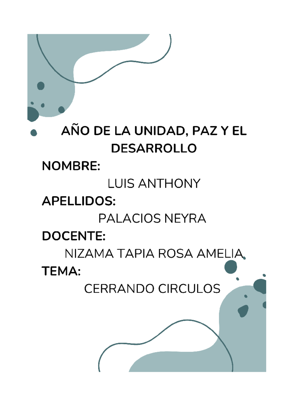 Entregable-2 Desarrollo P - Cerrando círculos ¿Qué es un círculo? Son ...