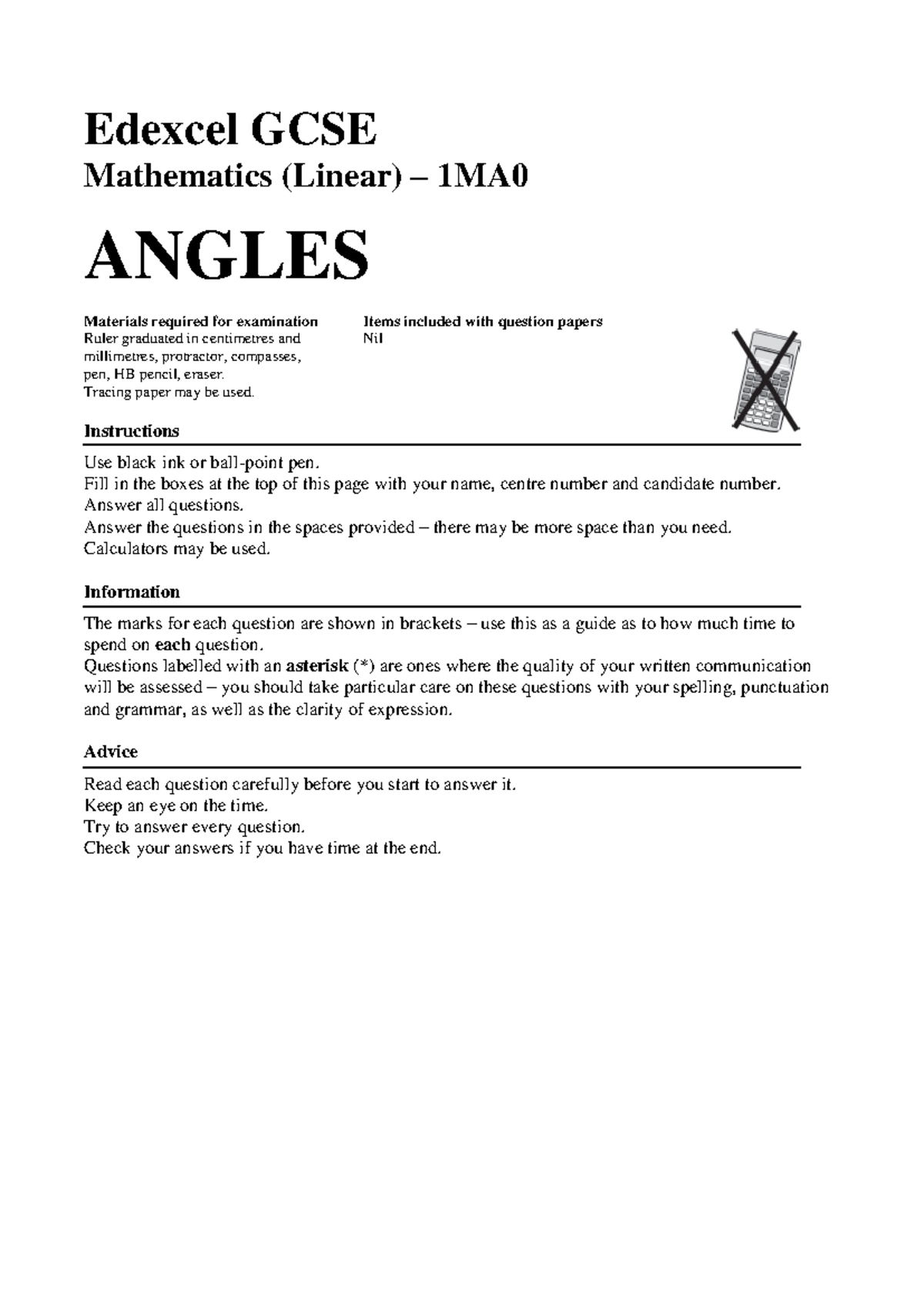 Angles past papers - imp - Edexcel GCSE Mathematics (Linear) – 1MA ...