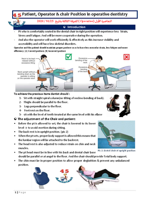 01 part 2 Patient operator position - 1 | P a g e Patient and Operator ...