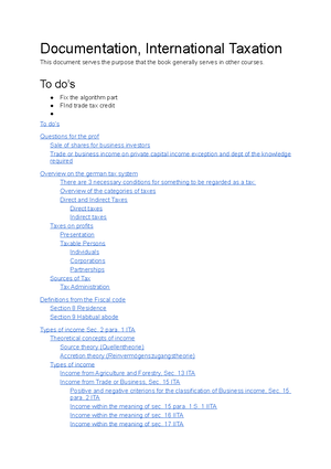 Case Studies Homework Assignments International Taxation So Se 2020 ...